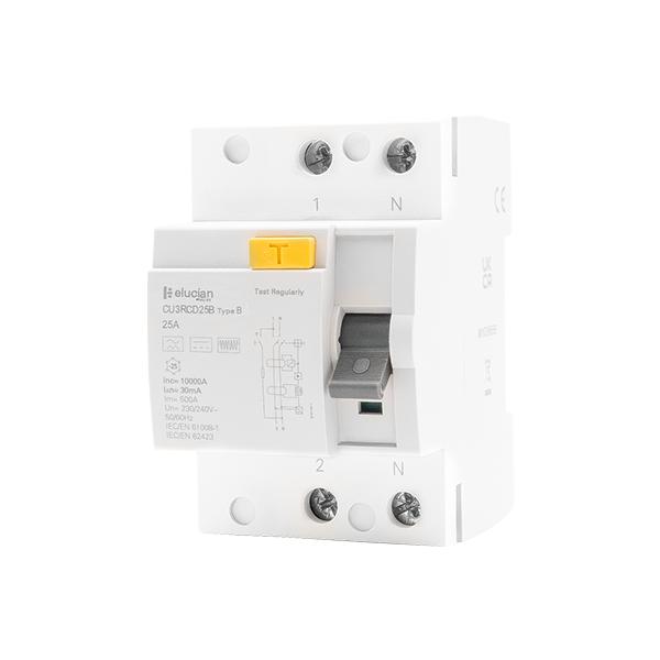 CU3RCD25B - 2 Pole 25A 30mA (Type B) RCCB
